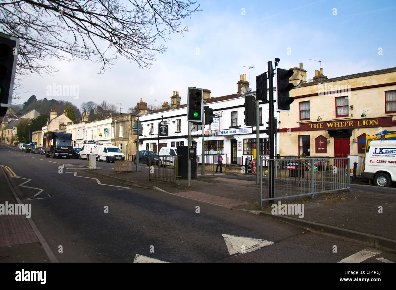 Batheaston Bath on A4 road Stock Photo - Alamy