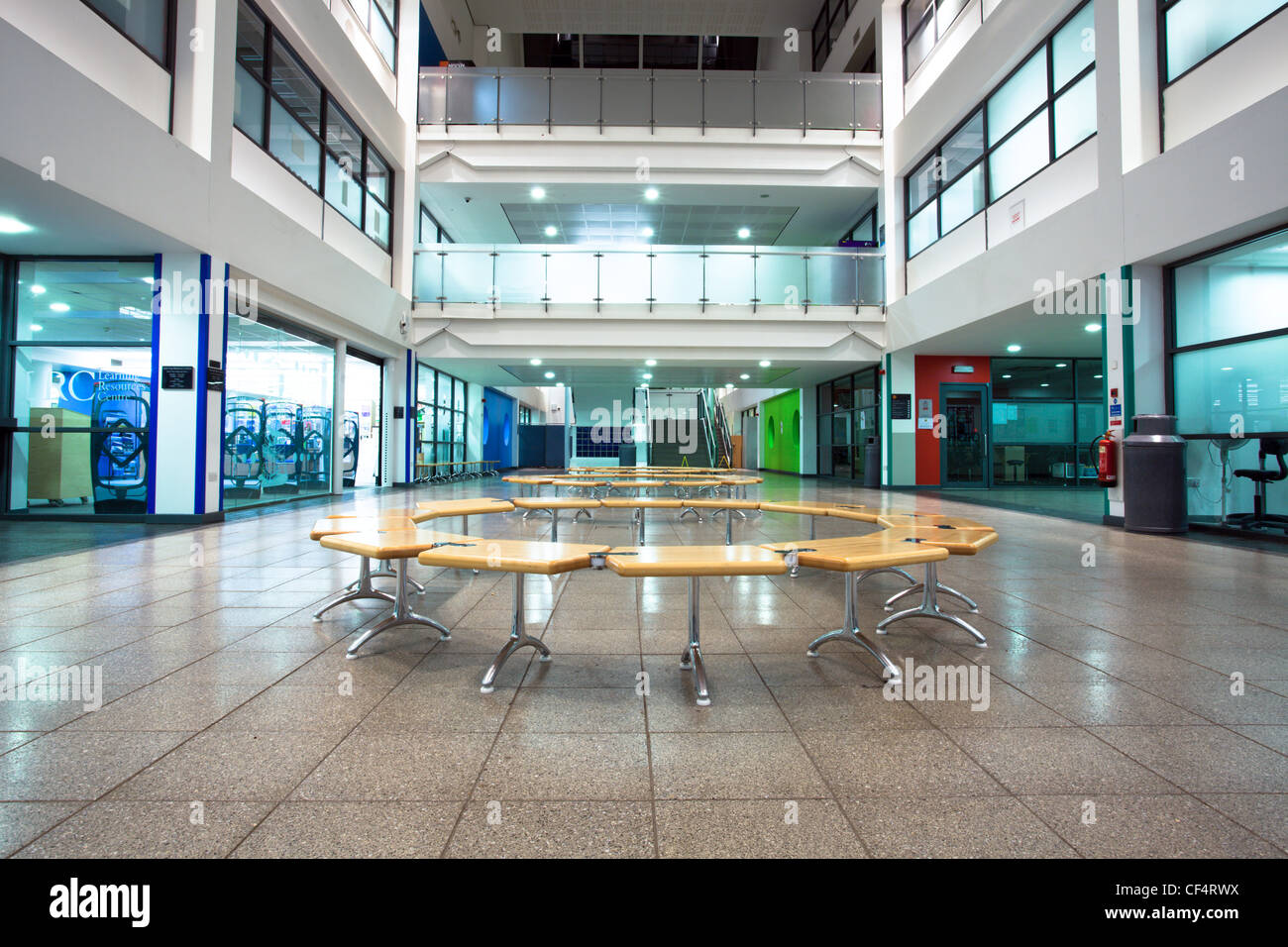 Seating area inside New College Durham, a leading college of further ...