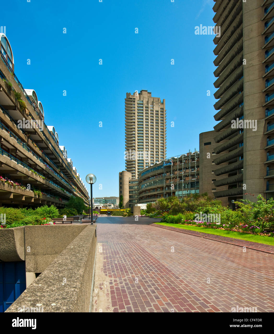 The Barbican Estate in the City of London, built between 1965 and 1976 ...