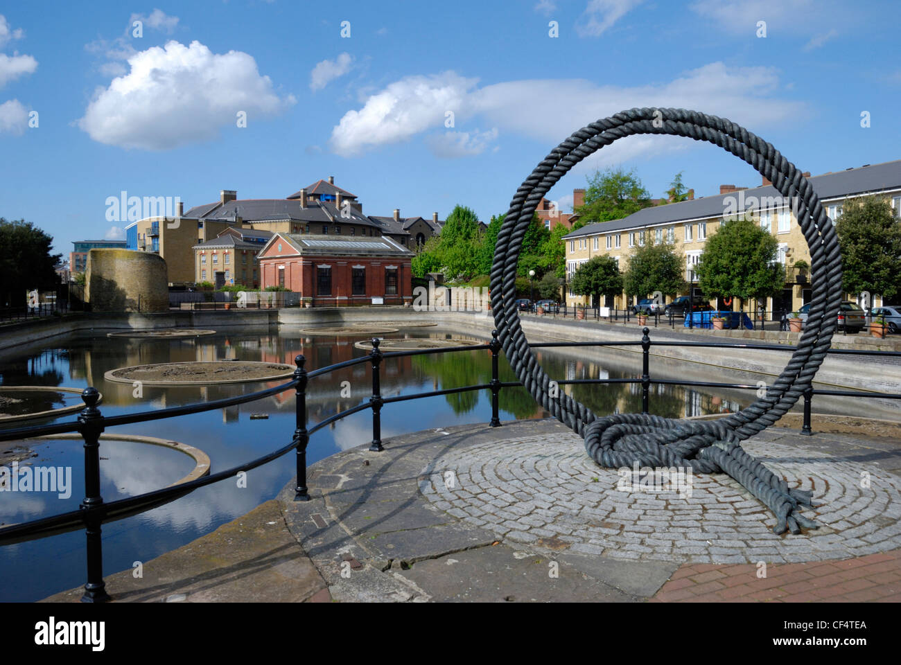 The waterside development at the Hermitage Basin in Wapping. The ...