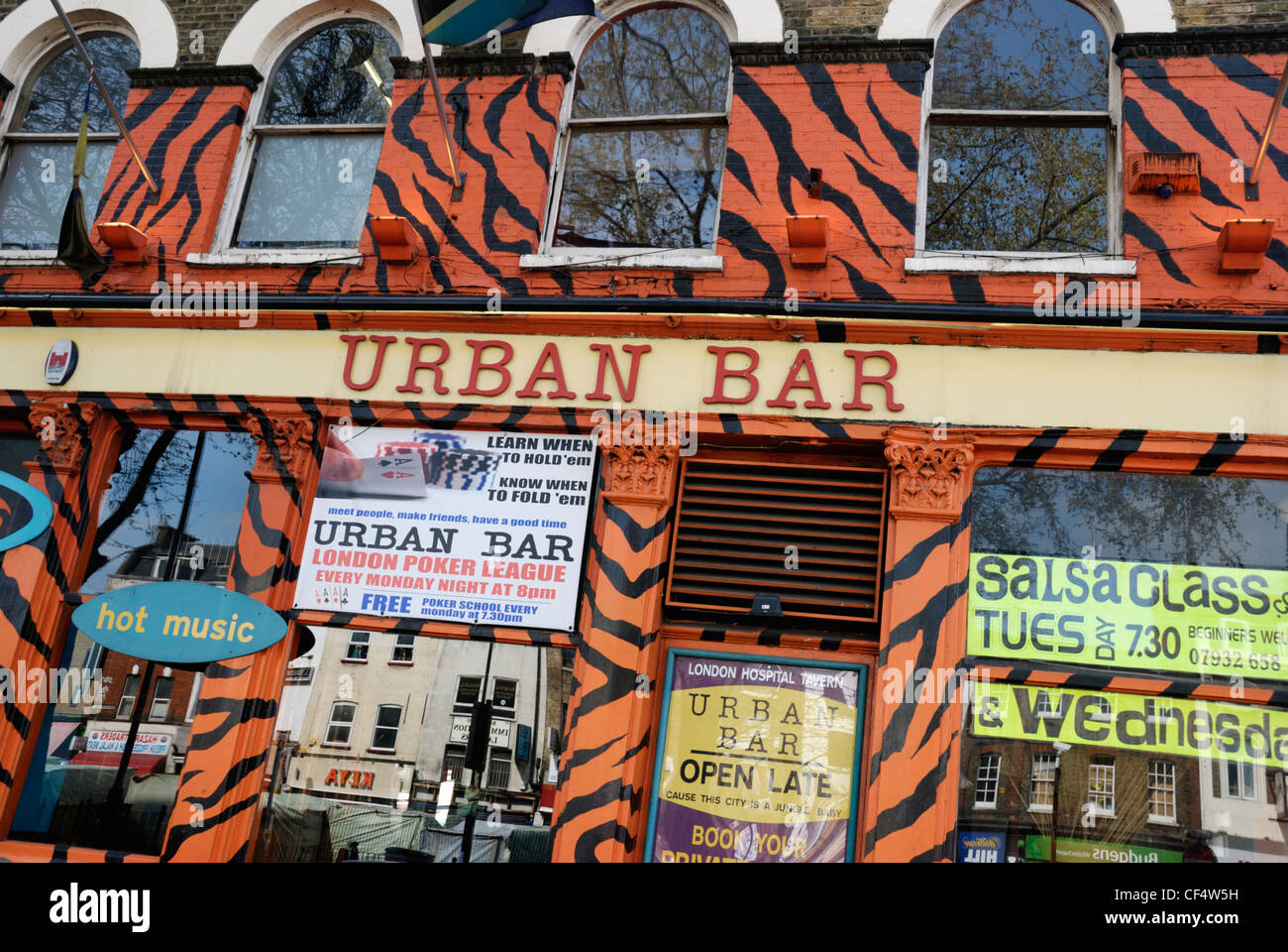 The exterior of the Urban Bar in Whitechapel Road Stock Photo - Alamy