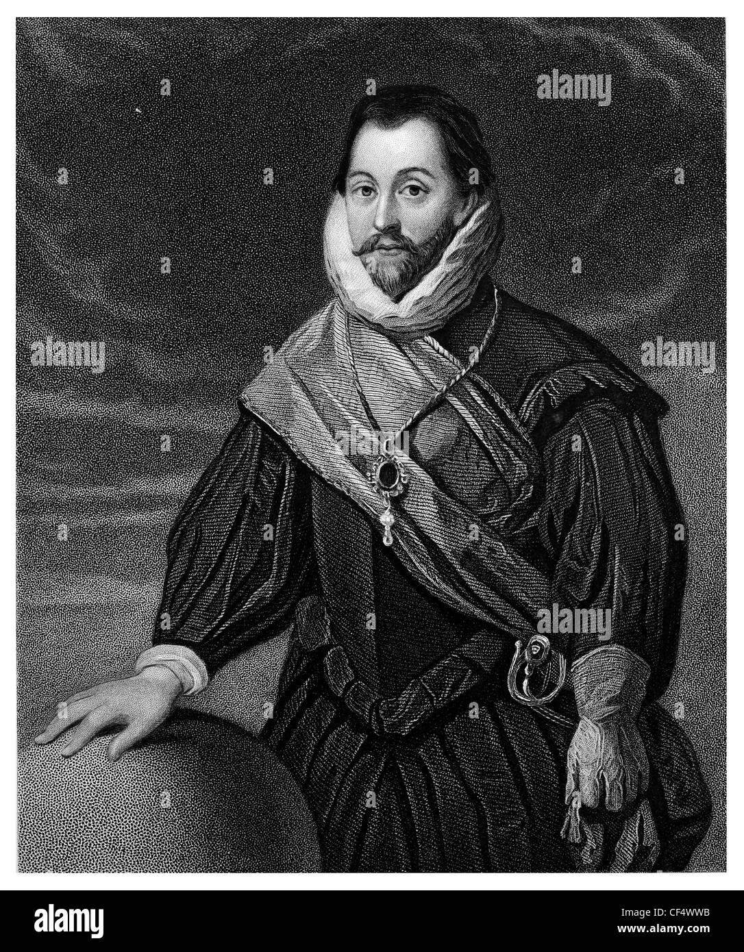Sir Francis Drake Vice Admiral English sea captain privateer navigator ...