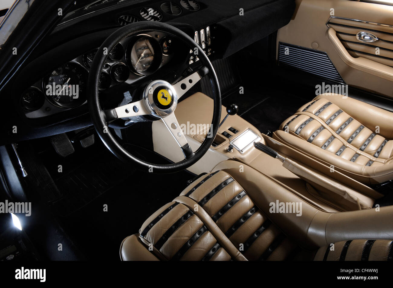 Interior of red ferrari hi-res stock photography and images - Alamy