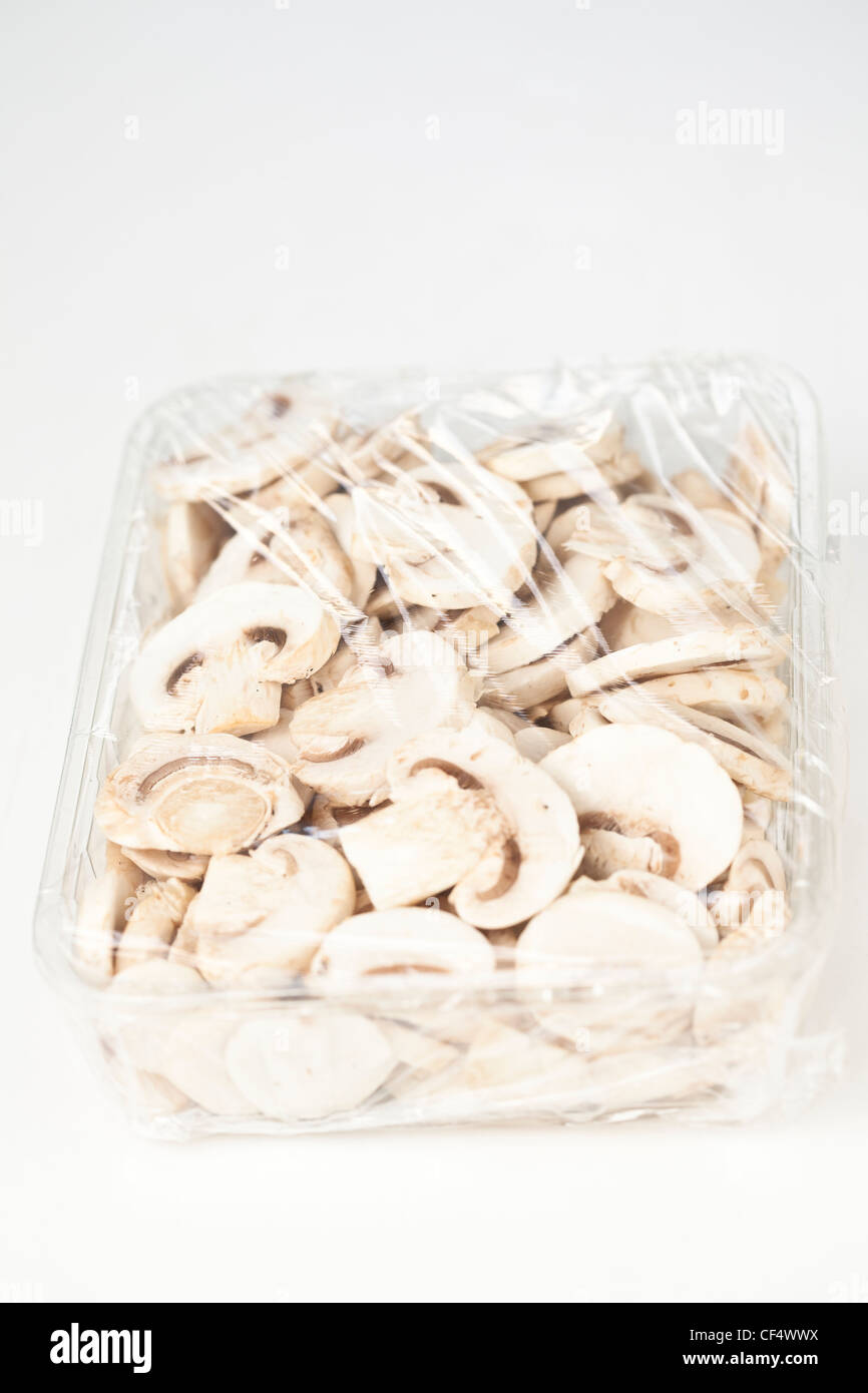 Sliced mushrooms package hi-res stock photography and images - Alamy