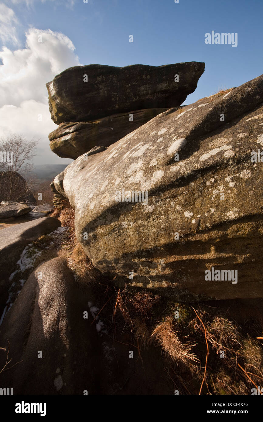 Brimham Rocks, a group of strange rock formations scattered over ...