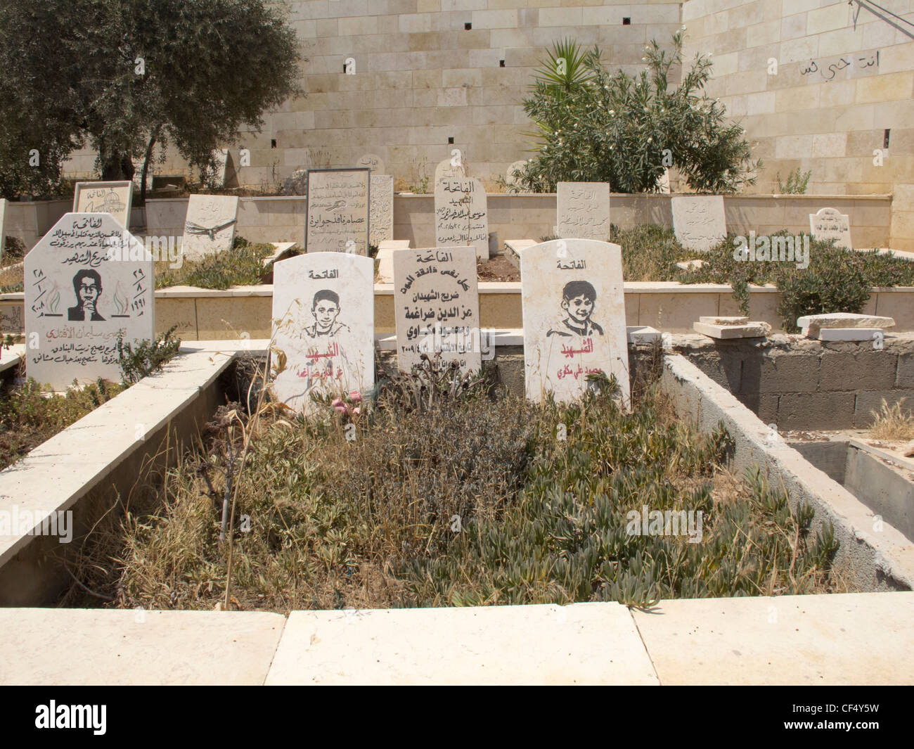 Palestine, West bank,Deishie Refuges Camp,martyr Cemetery Stock Photo ...