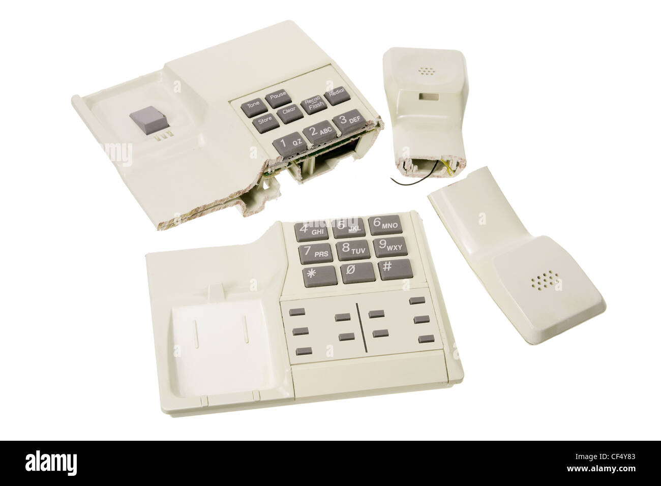 Broken receiver Cut Out Stock Images & Pictures - Alamy