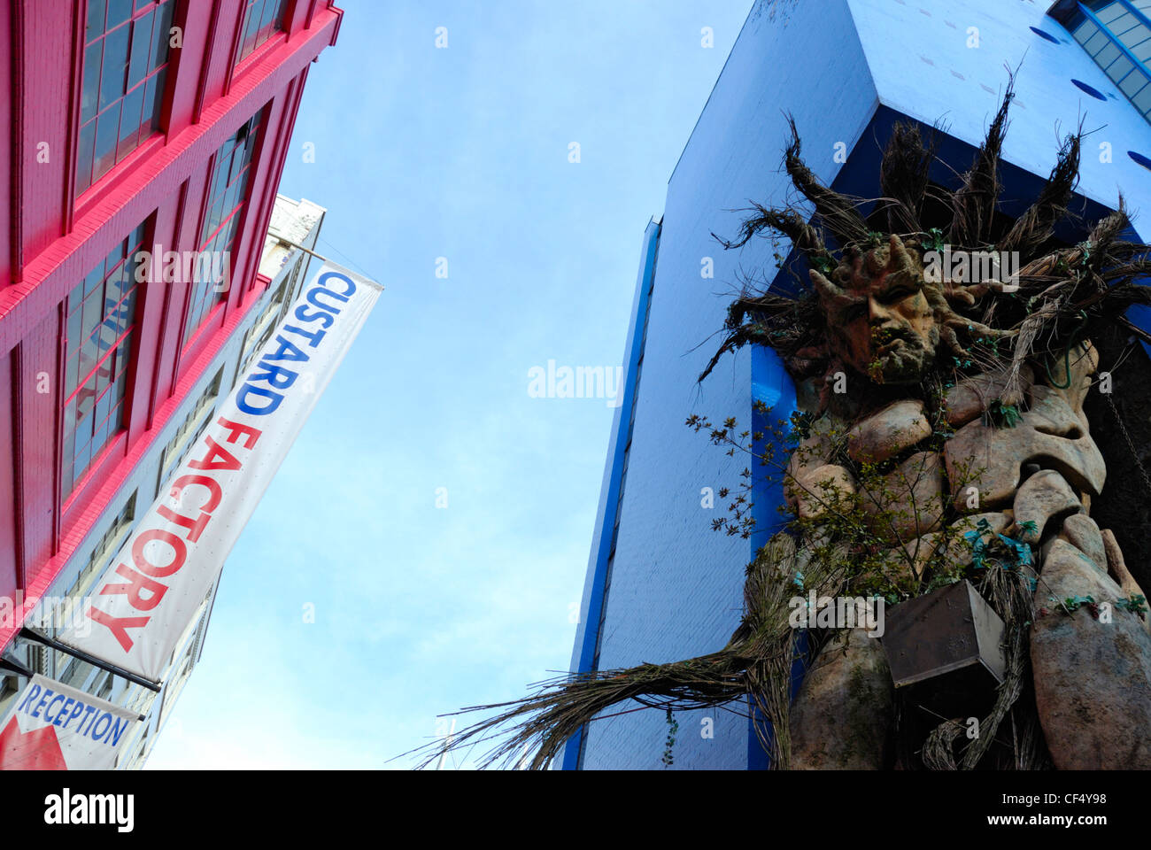 A tree sculpture at The Custard Factory, an arts and media quarter ...