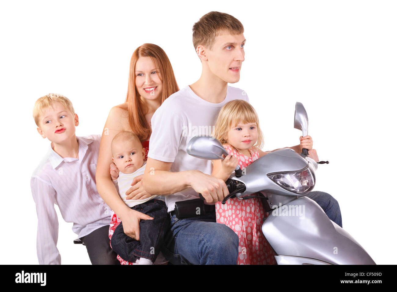 Motorcycle family baby hi-res stock photography and images - Alamy