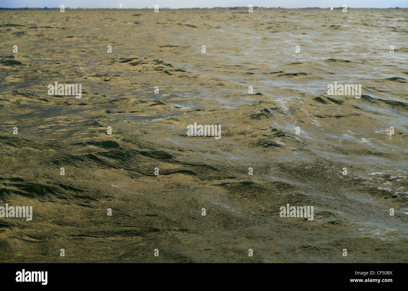 Netherlands, IJsselmeer, View of waves in sea at sunset Stock Photo - Alamy