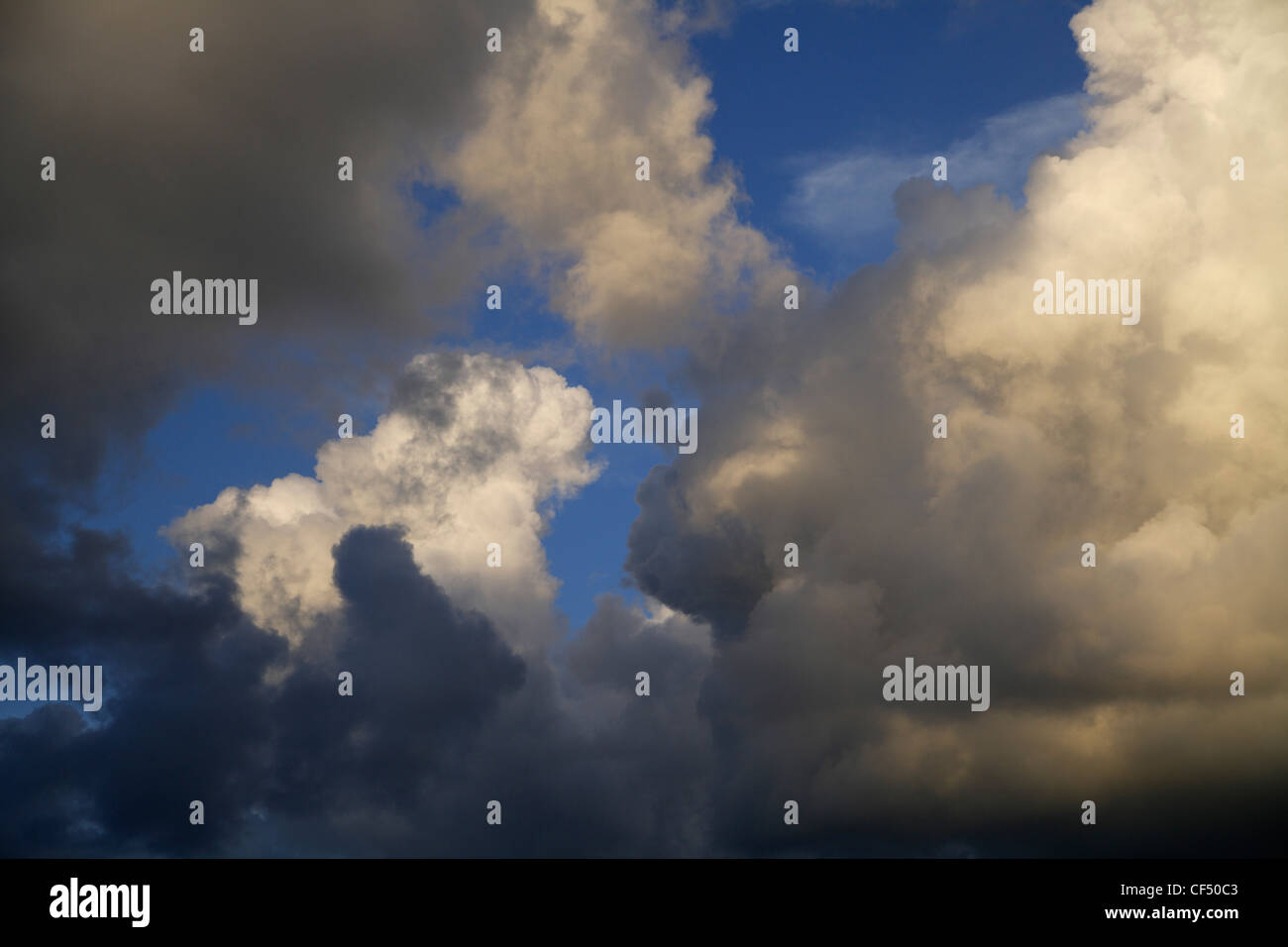 Netherlands, IJsselmeer, View of cloudy sky at evening Stock Photo - Alamy