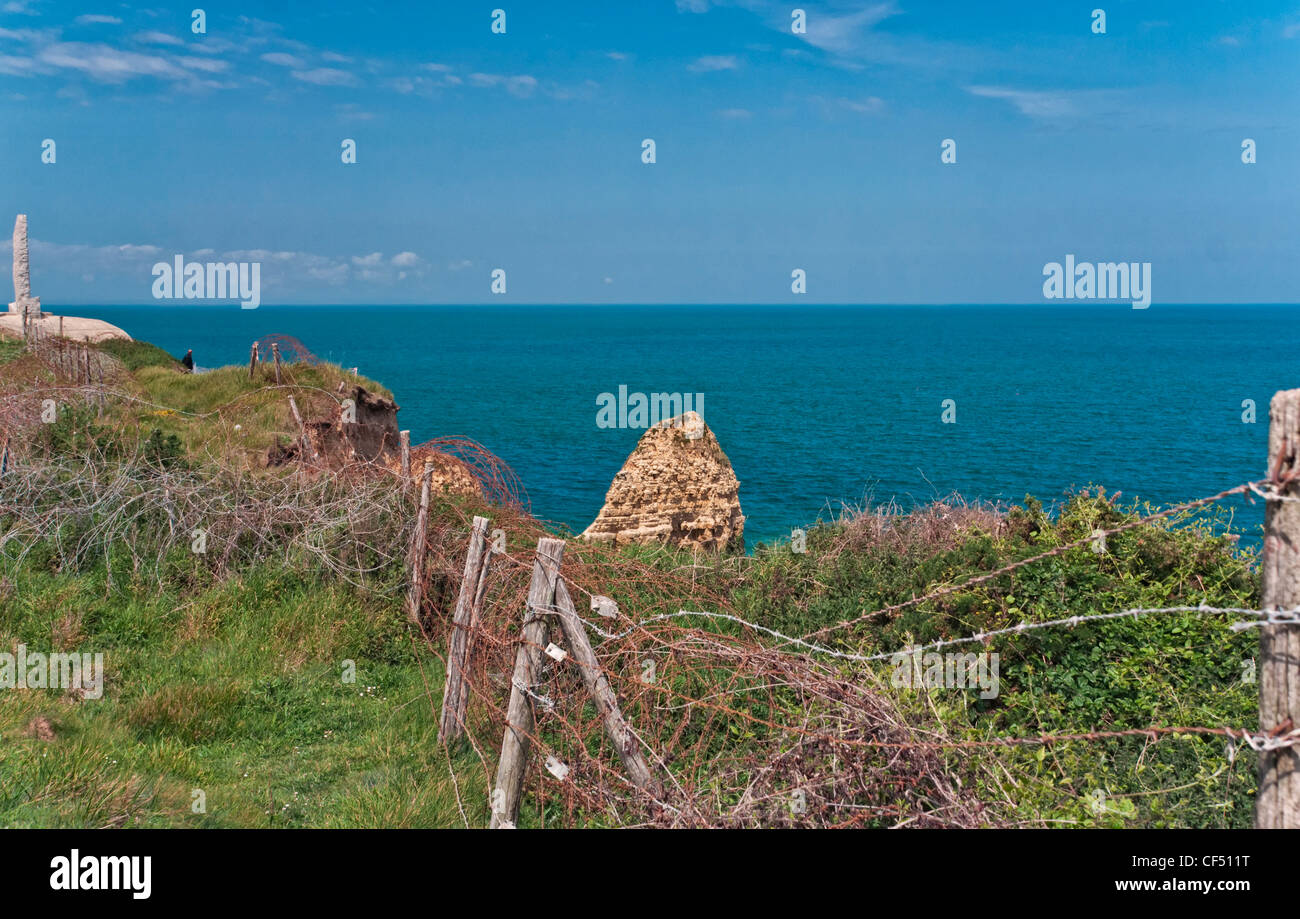 Point Du Hoc, Normandy, France, the site of a daring attack by US army ...