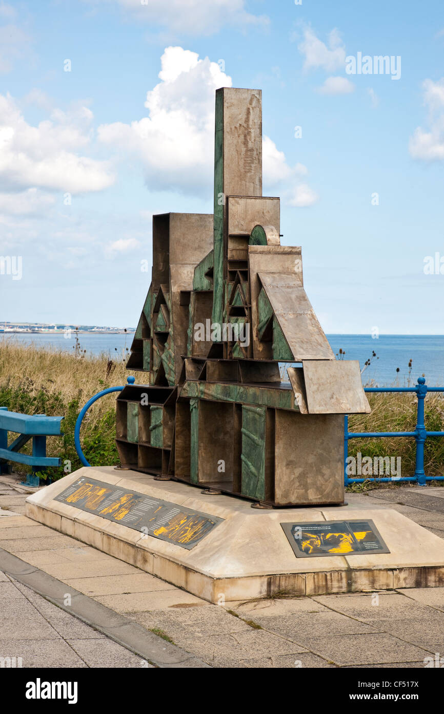 Vane Tempest Colliery interpretive sculpture by Michael Johnson located ...