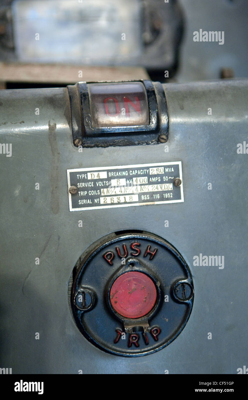 A push trip switch on Stock Photo - Alamy