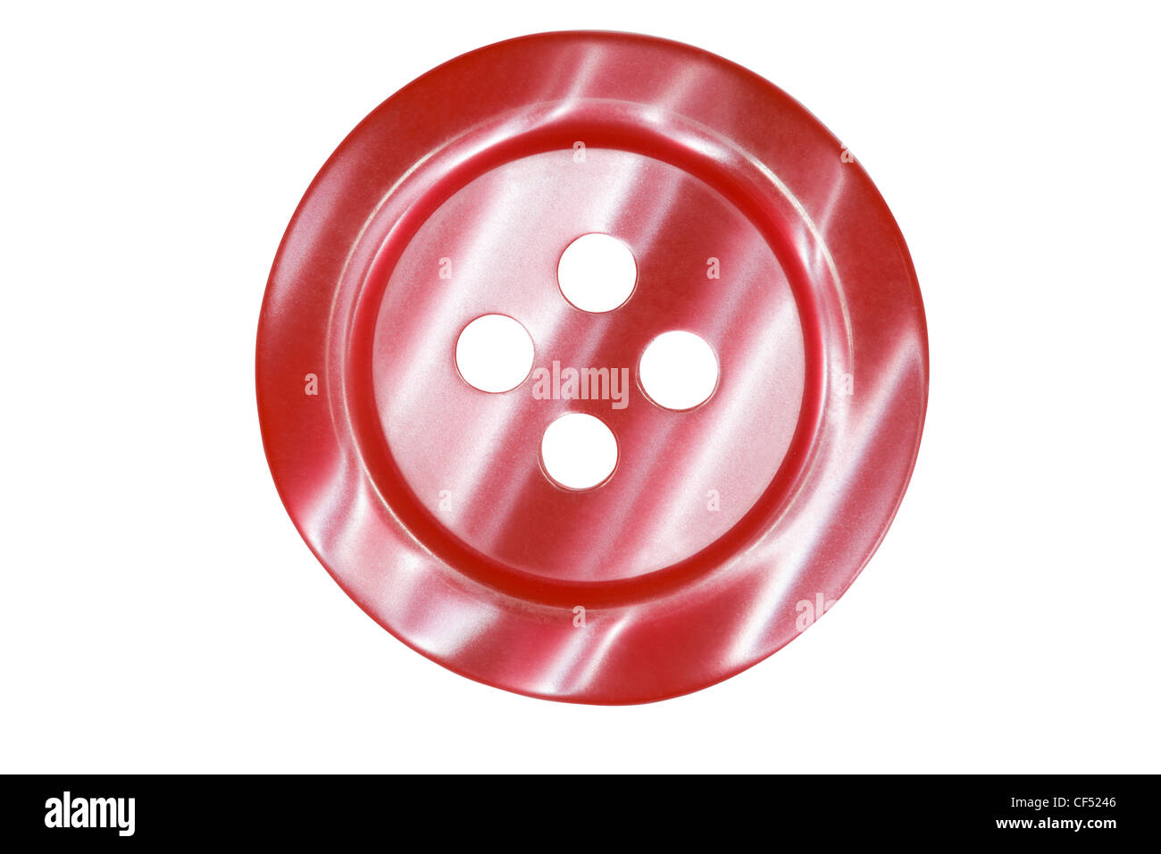 dark red button for clothes isolated on white background Stock Photo ...