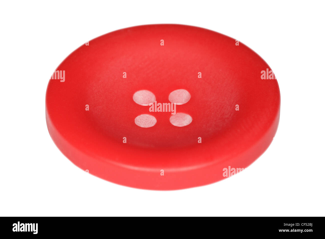 red button for clothes isolated on white background Stock Photo - Alamy