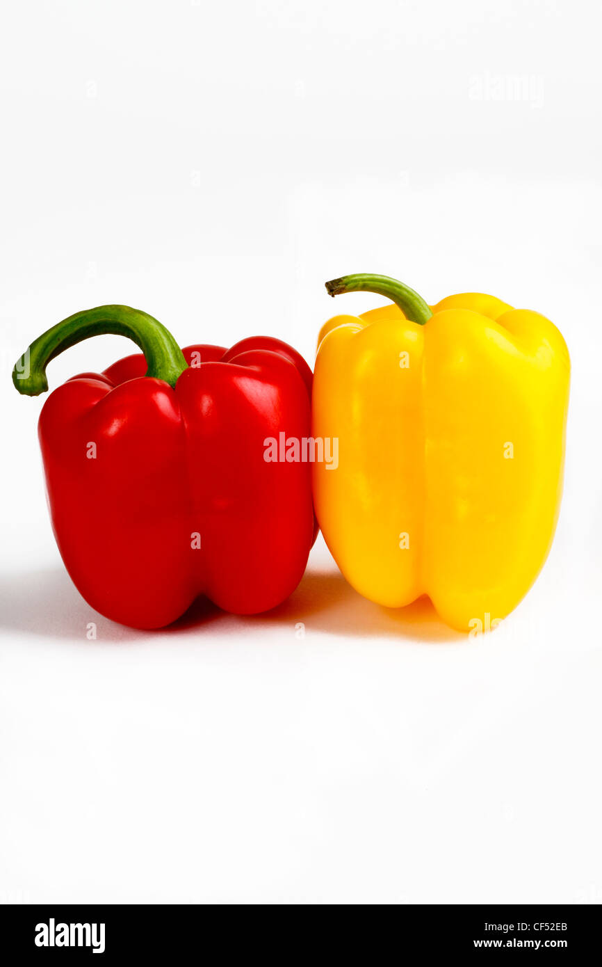 Yellow and red peppers Stock Photo - Alamy