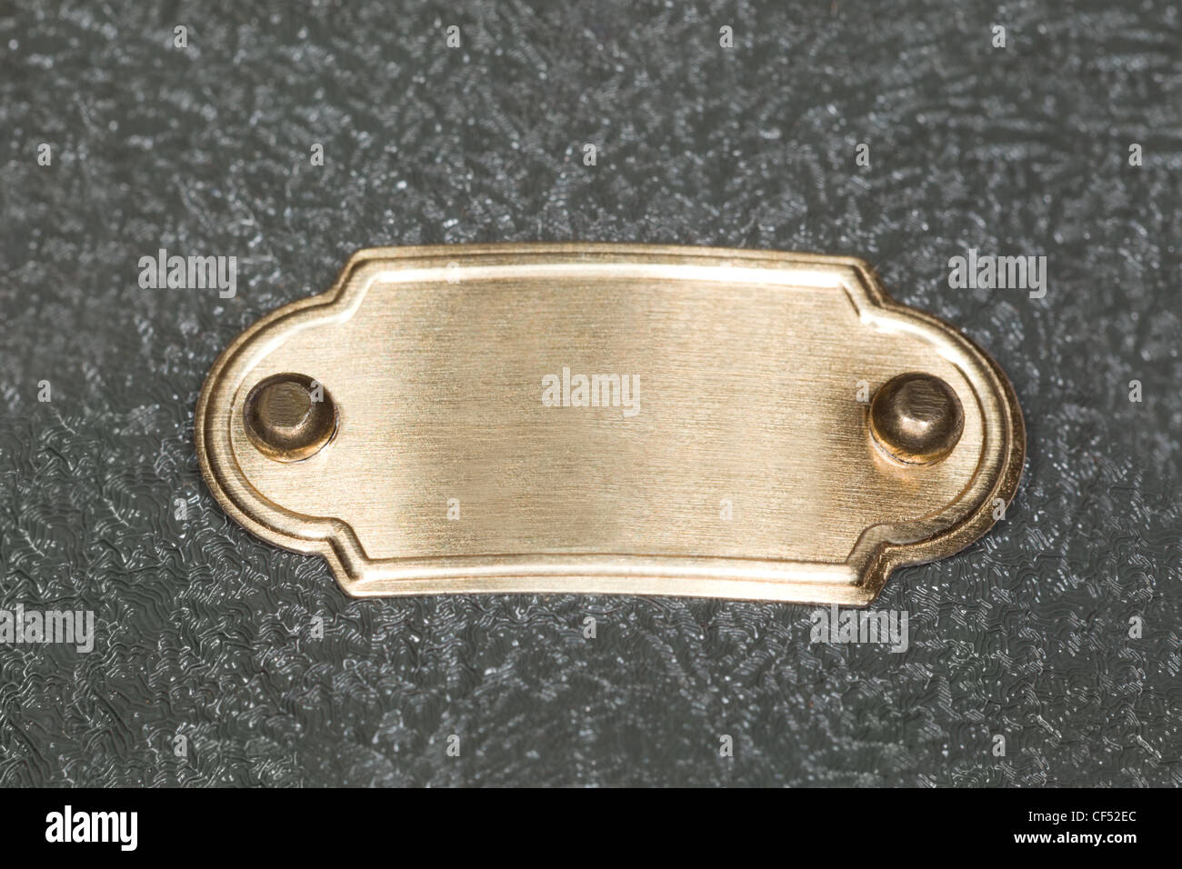 Label on door-lock isolated on white background Stock Photo - Alamy