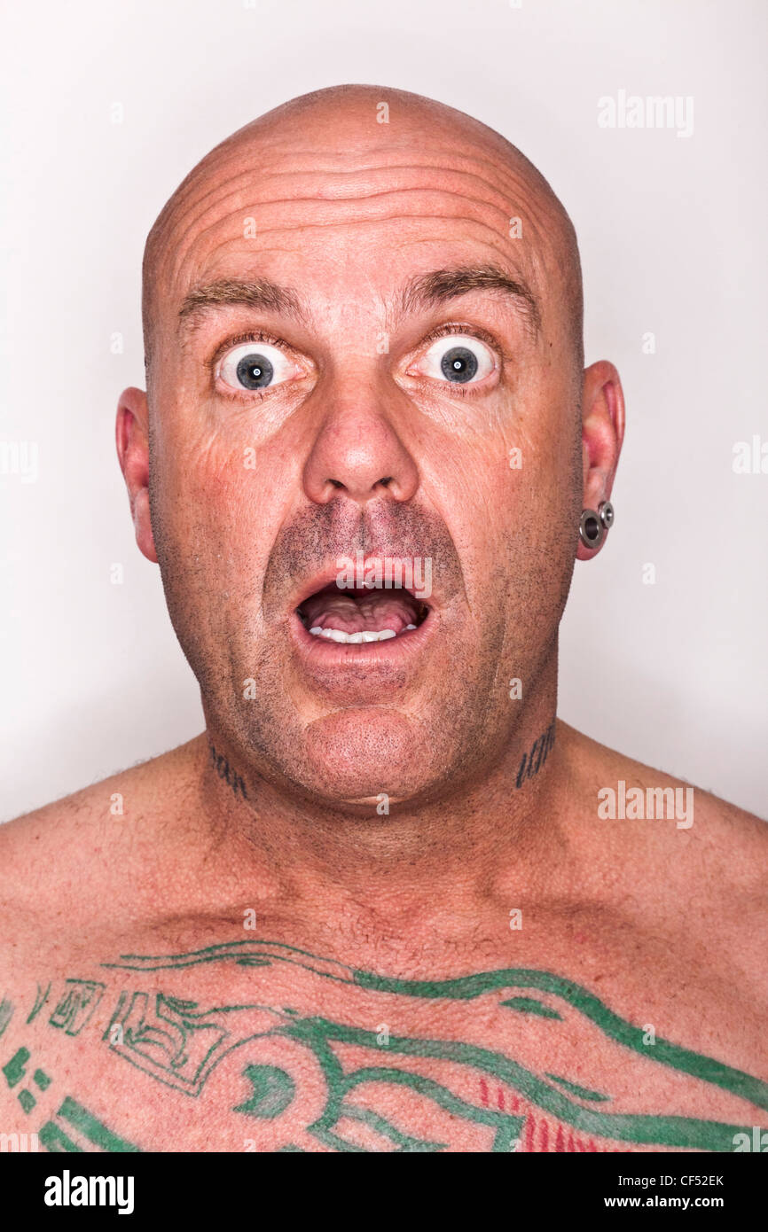 man looking shocked Stock Photo - Alamy