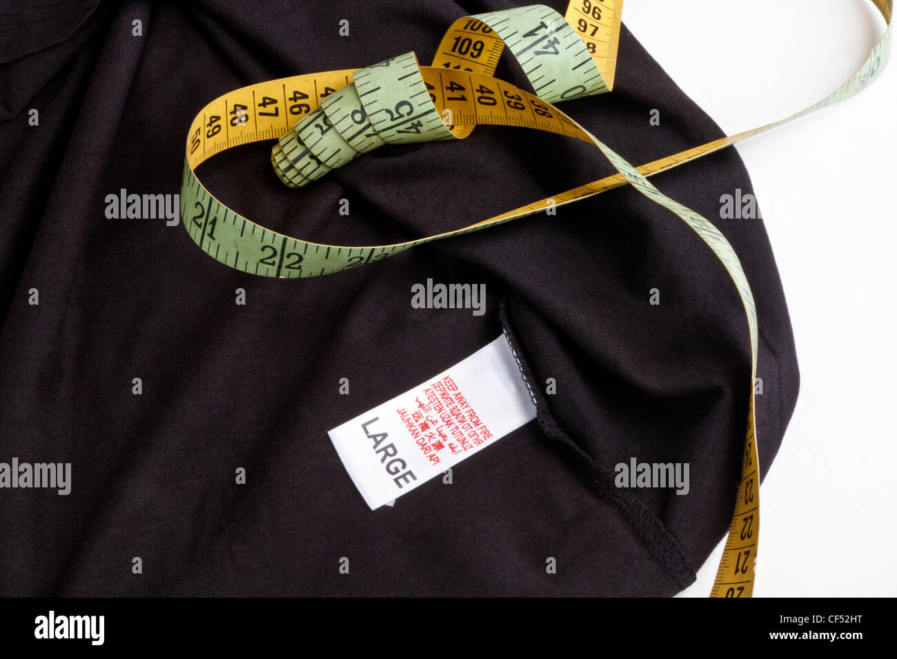T-shirt with Large size label Stock Photo - Alamy