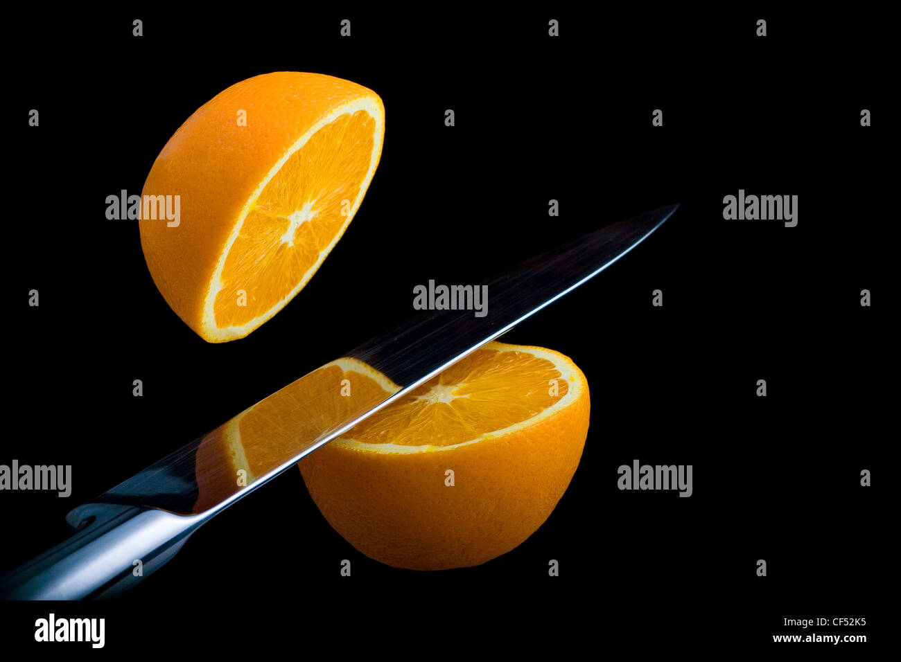 Cut into two pieces hi-res stock photography and images - Alamy