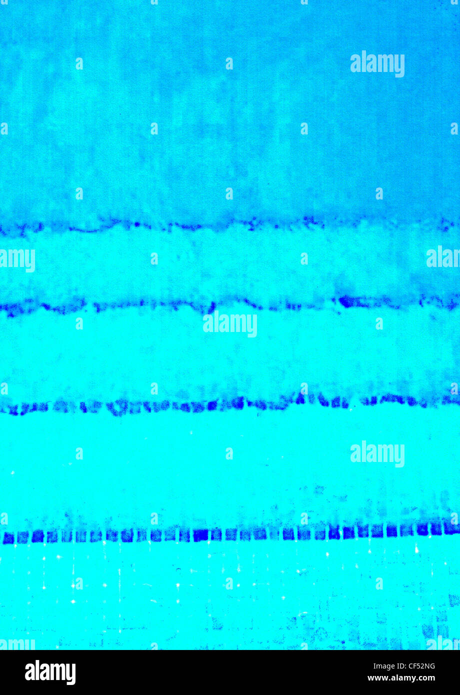 Striped blue and turquoise effect on water Stock Photo - Alamy