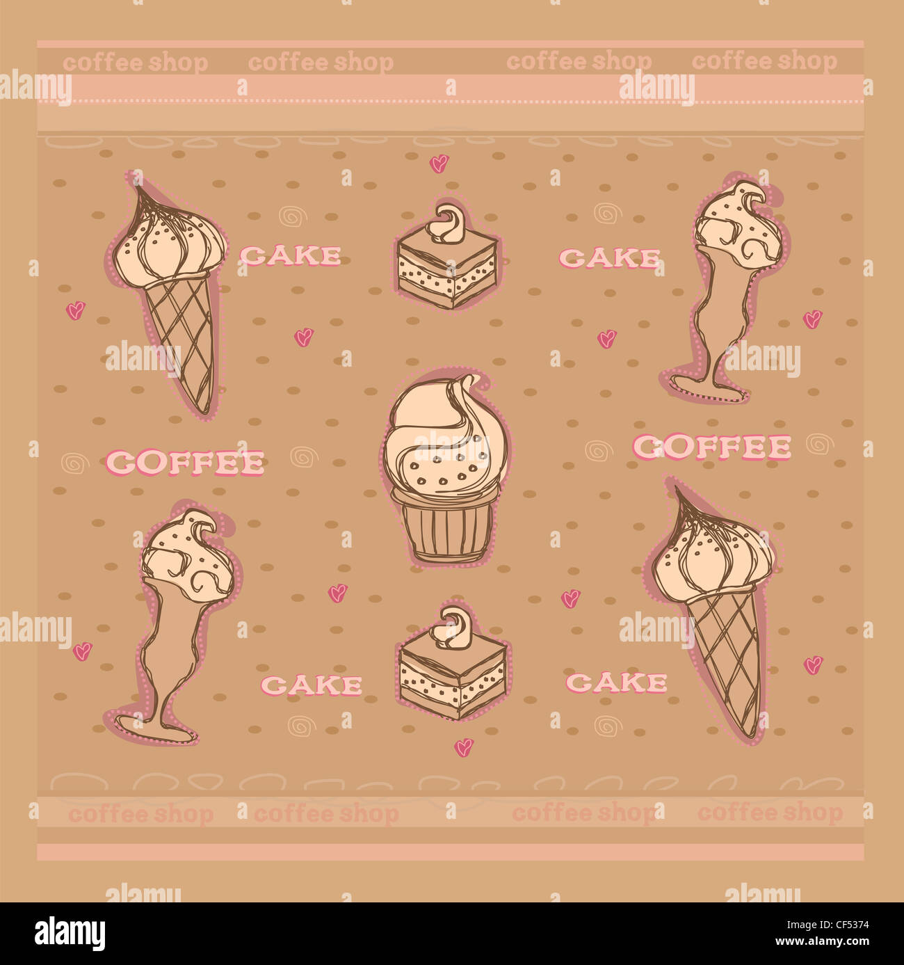 sweet dessert background Stock Photo - Alamy