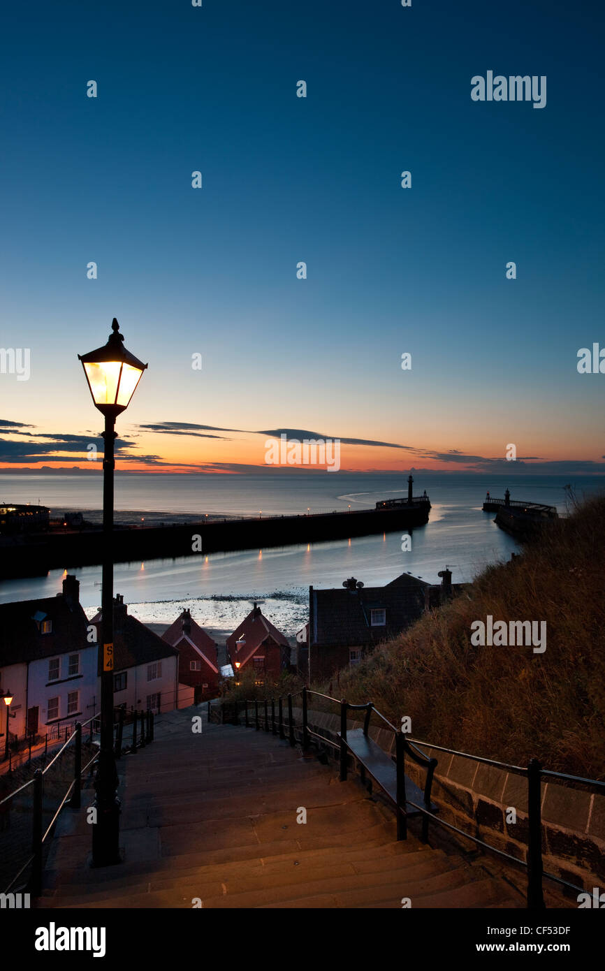 Whitbys 199 steps hi-res stock photography and images - Alamy
