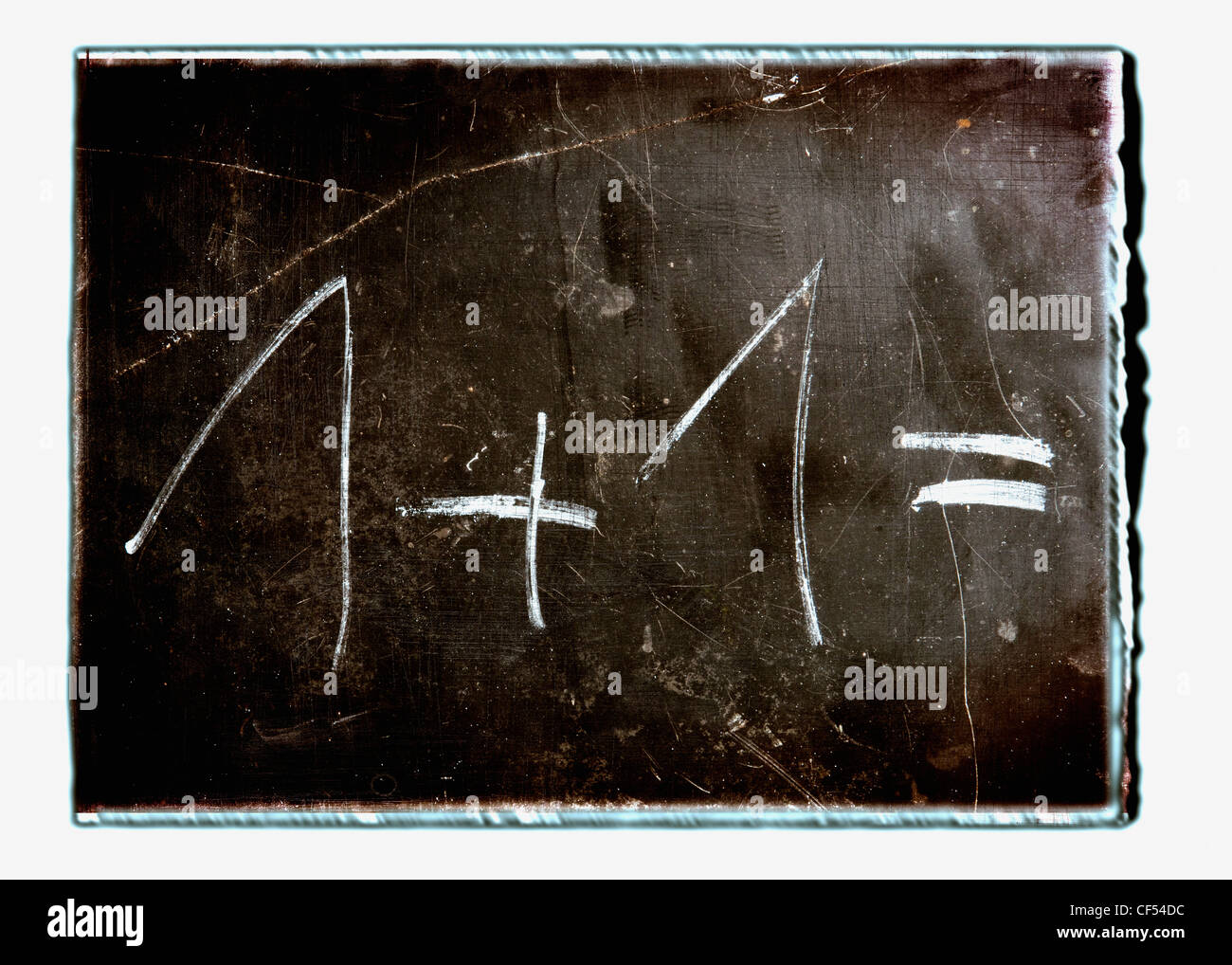 Collage of blackboard with mathematics Stock Photo - Alamy