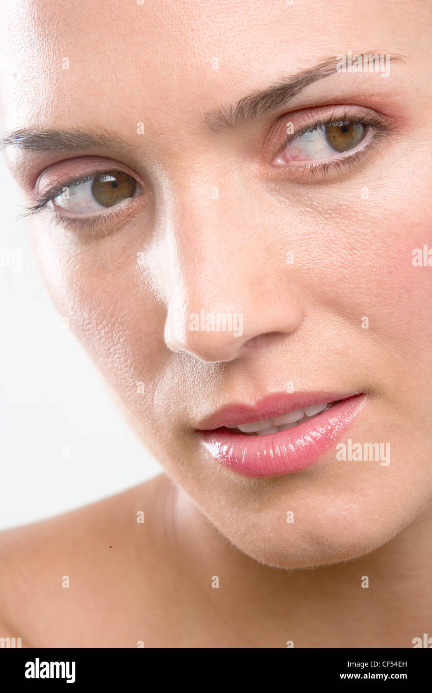 Mouth slightly open hi-res stock photography and images - Alamy