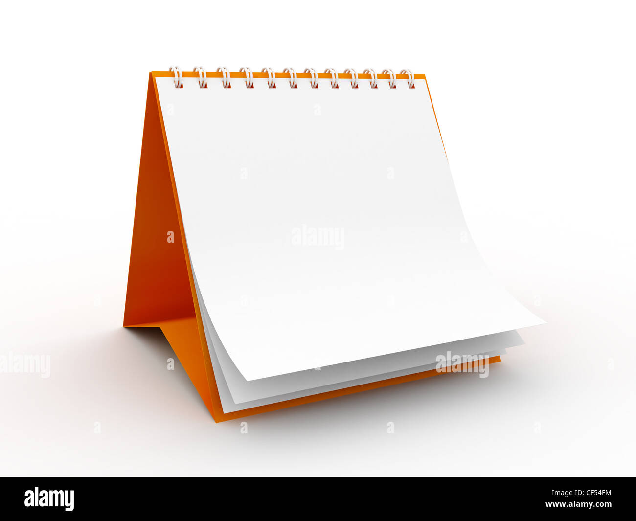 3D Blank Calendar isolated Stock Photo - Alamy