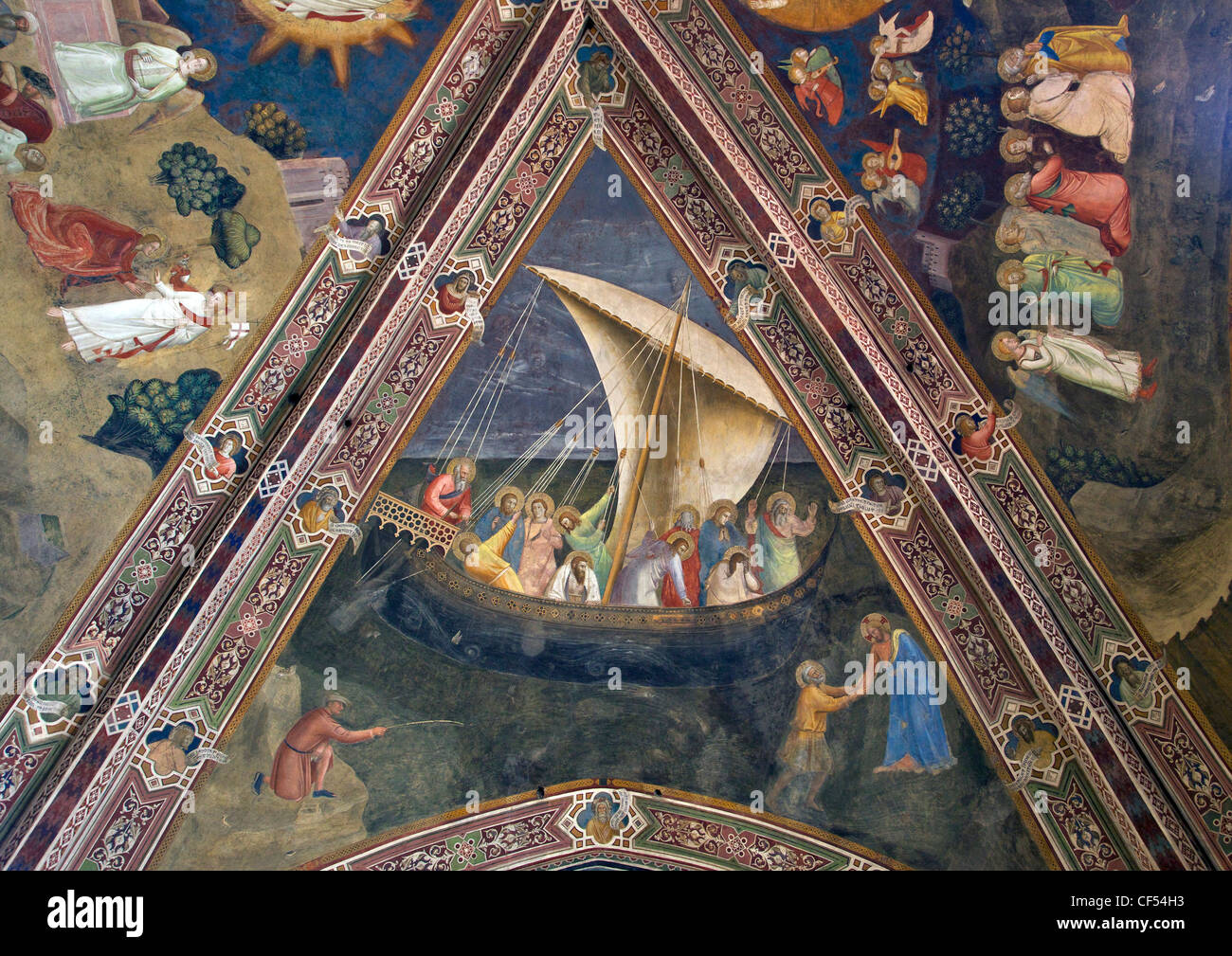 Boat of Peter, by Andrea di Bonaiuto, Spanish Chapel, Basilica of Santa ...