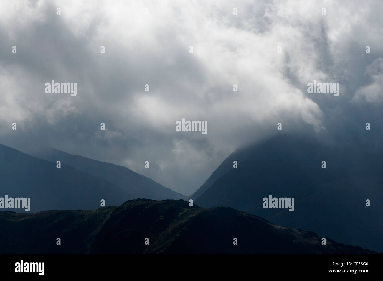 The Llanberis Pass and the Snowdon hills Stock Photo - Alamy