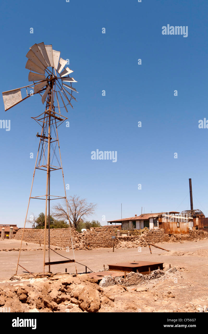 Santa Laura saltpeter works (UNESCO world heritage), Chile, old ghost ...