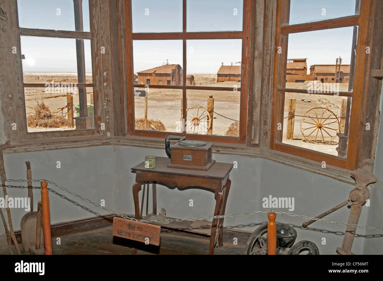 Santa Laura saltpeter works (UNESCO world heritage), Chile, old ghost ...