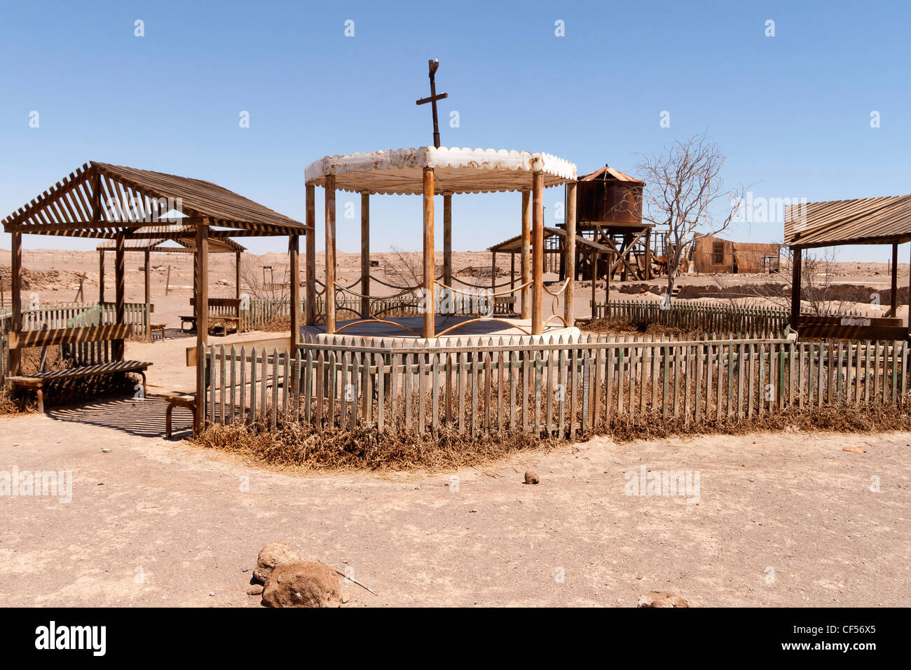 Santa Laura saltpeter works (UNESCO world heritage), Chile, old ghost ...