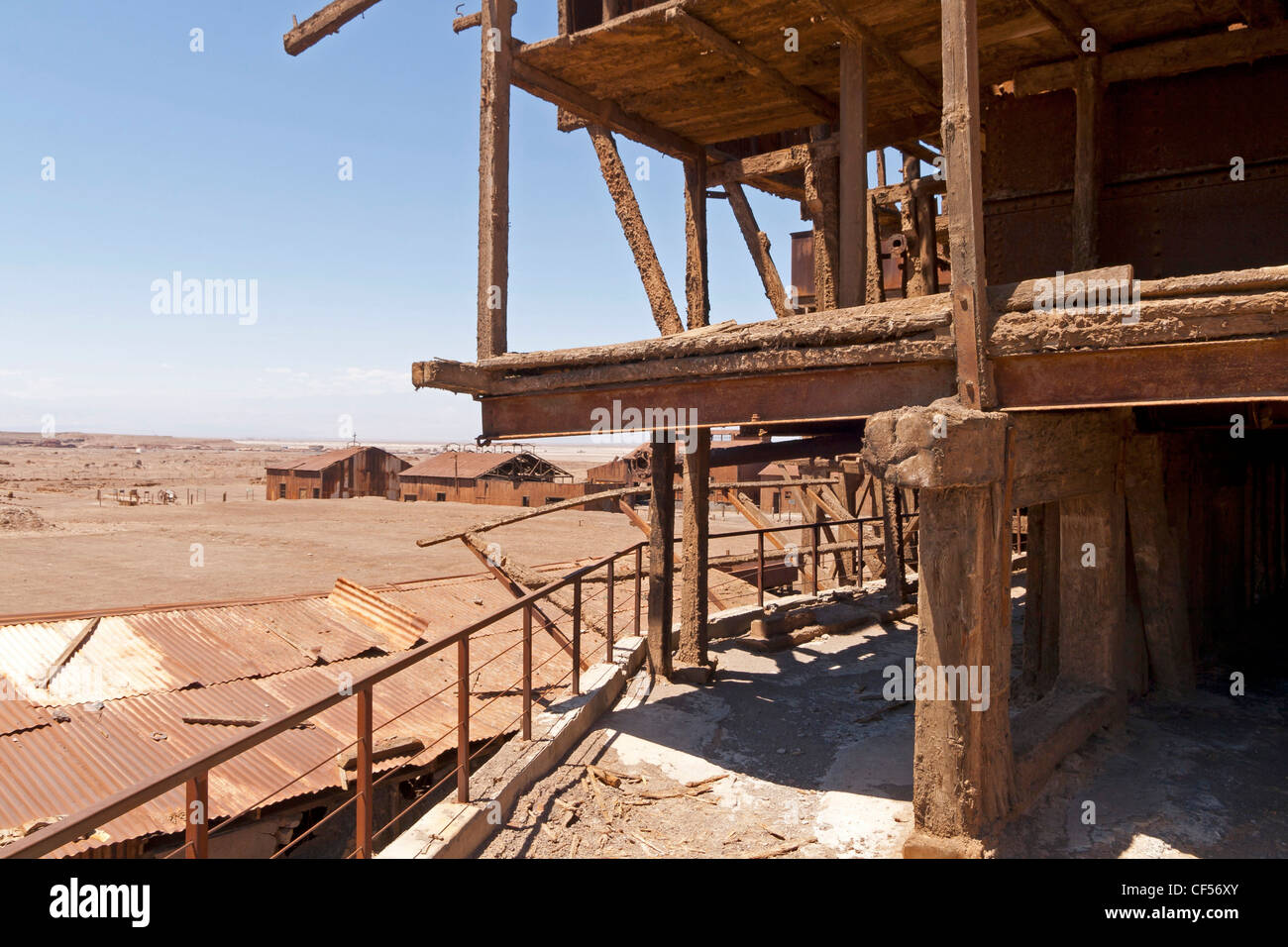 Santa Laura saltpeter works (UNESCO world heritage), Chile, old ghost ...