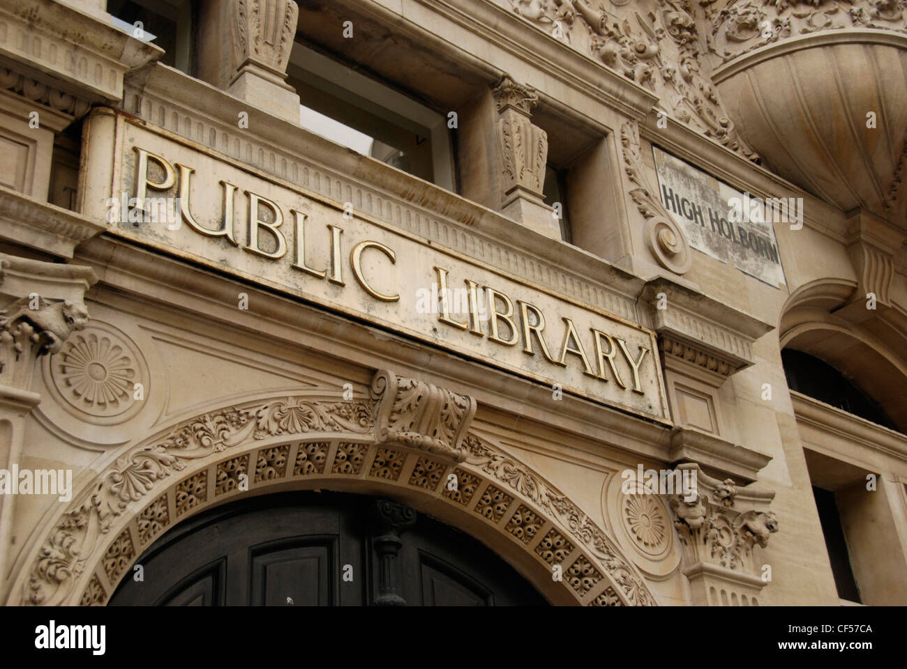 The exterior of the former Holborn Public Library in High Holborn Stock ...