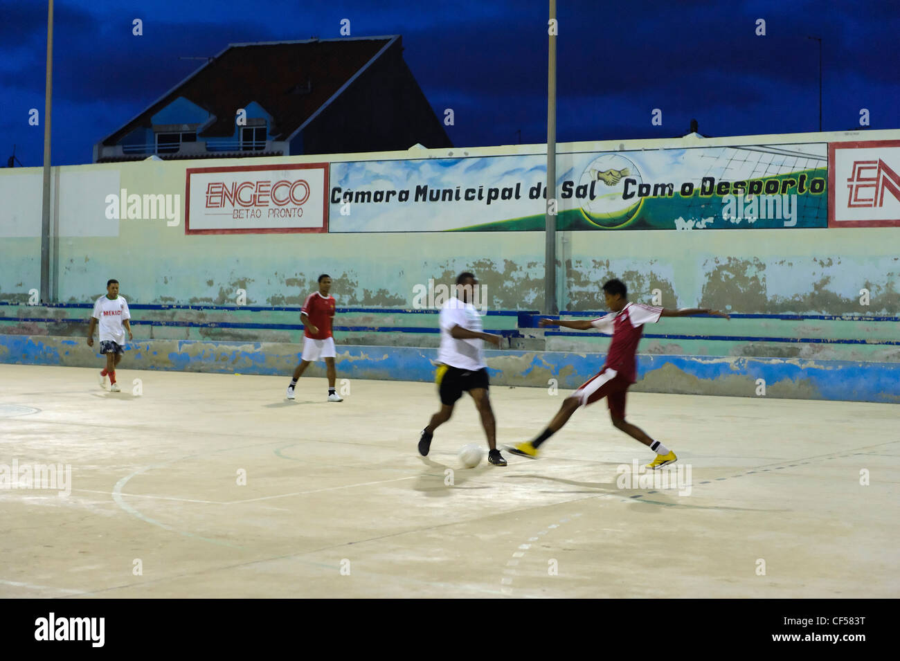 Sport-field in Santa Maria, Island Sal, Cape Verde Islands, Africa ...