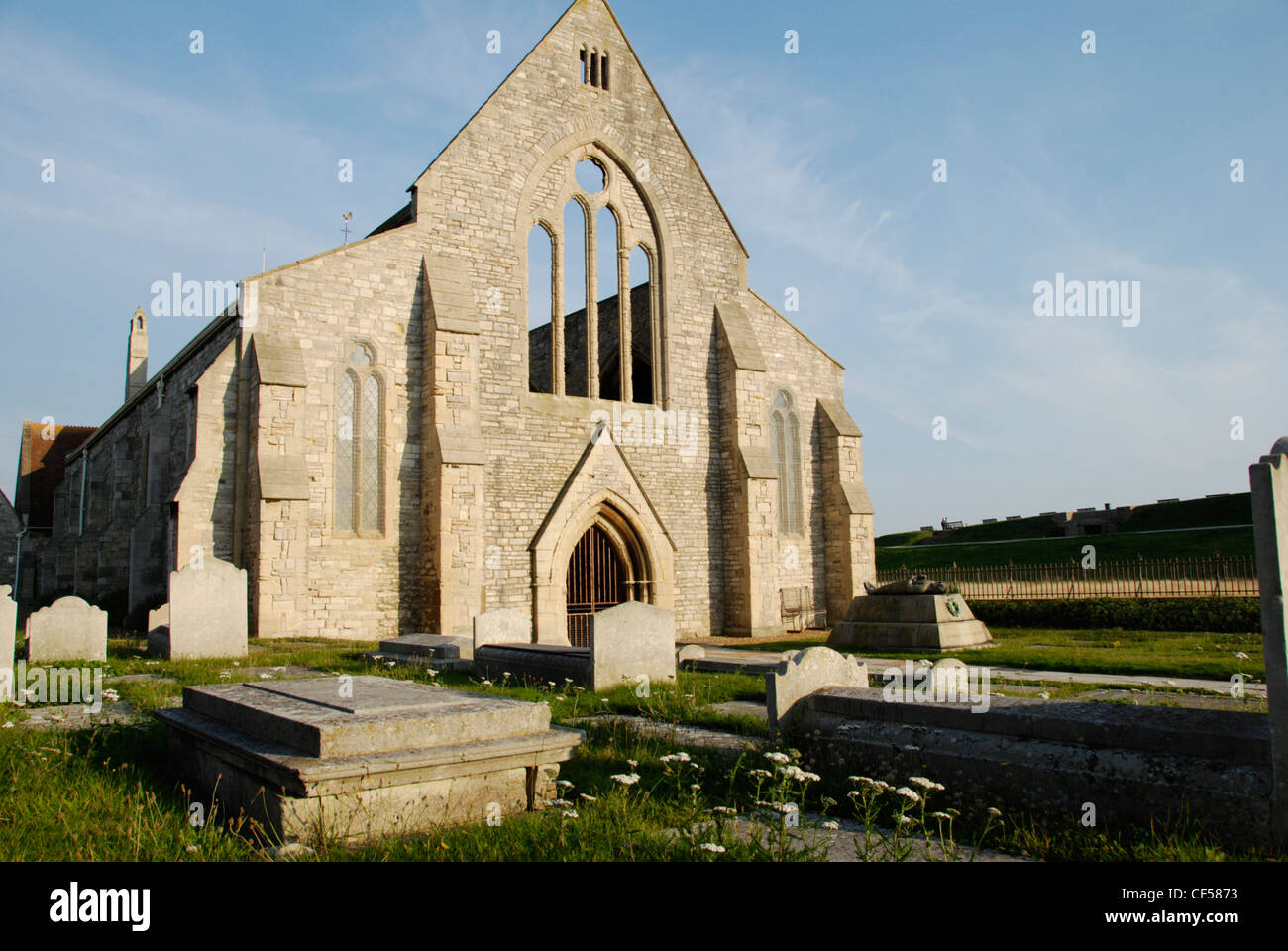 Exterior view of the Royal Garrison Church in Old Portsmouth Stock ...