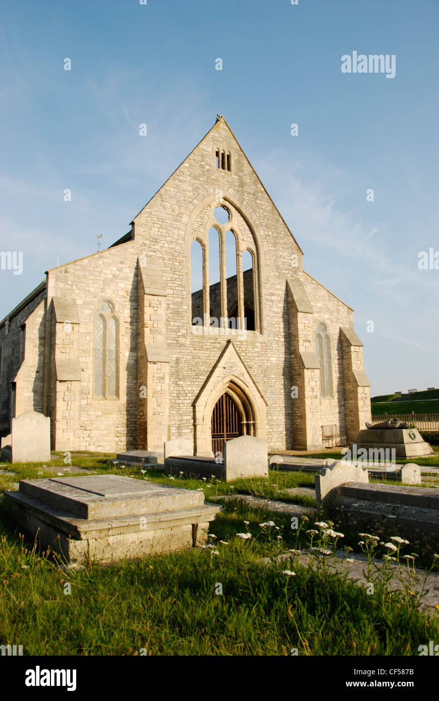 Exterior view of the Royal Garrison Church in Old Portsmouth Stock ...