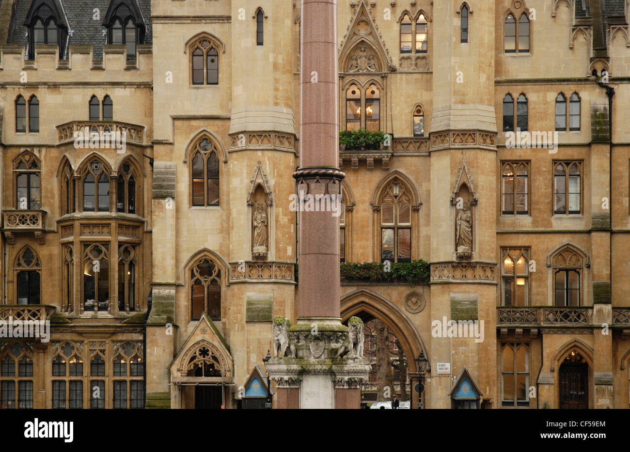 An exterior view of the Deanery and Cloister buildings at Westminster ...