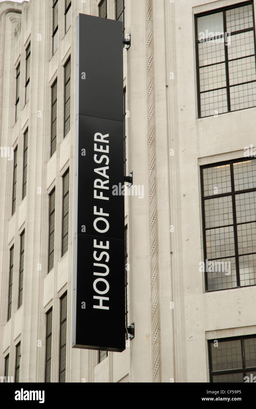 House of fraser building sign hi-res stock photography and images - Alamy