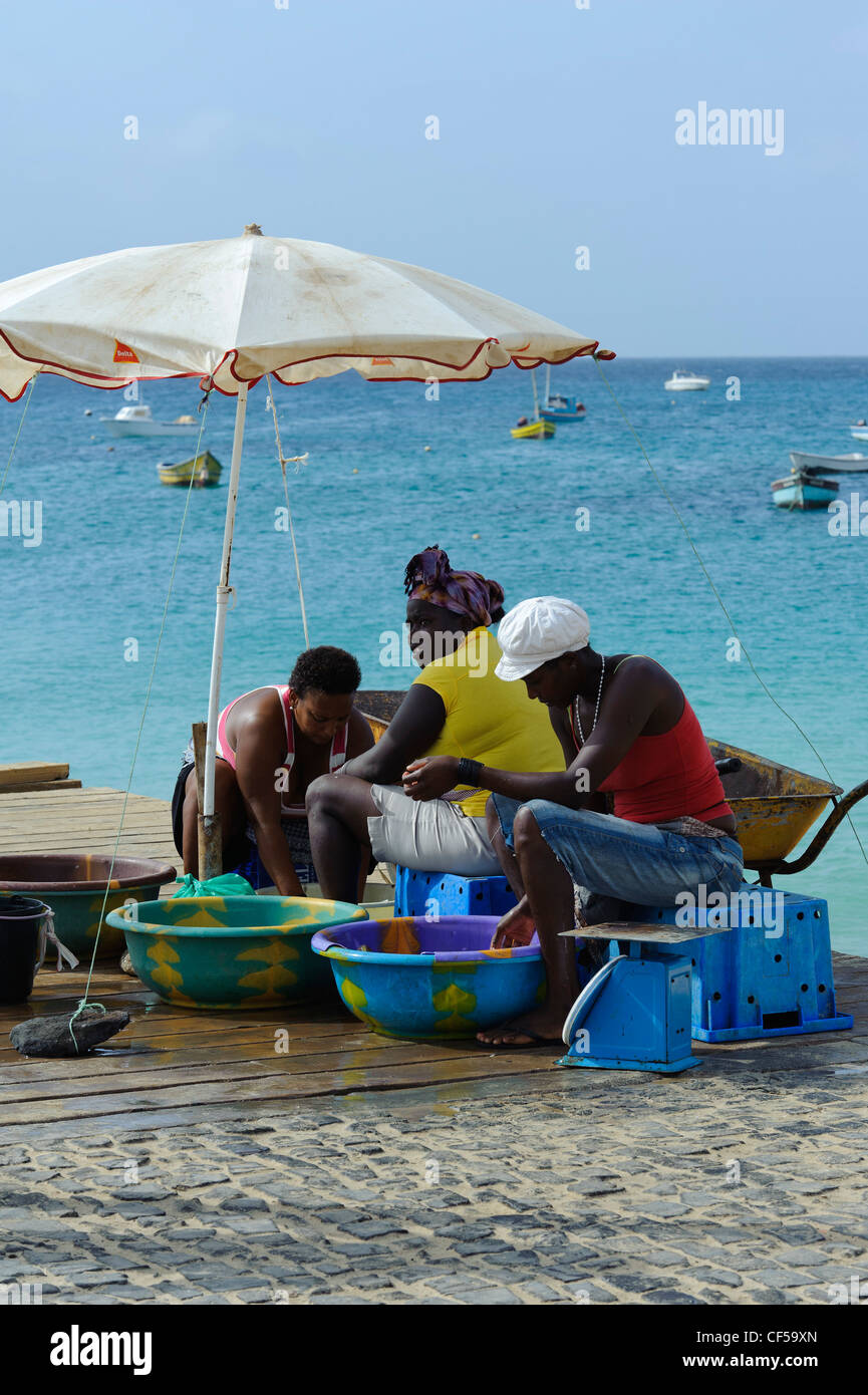 Beach of Santa Maria, Island Sal, Cape Verde Islands, Africa Stock ...