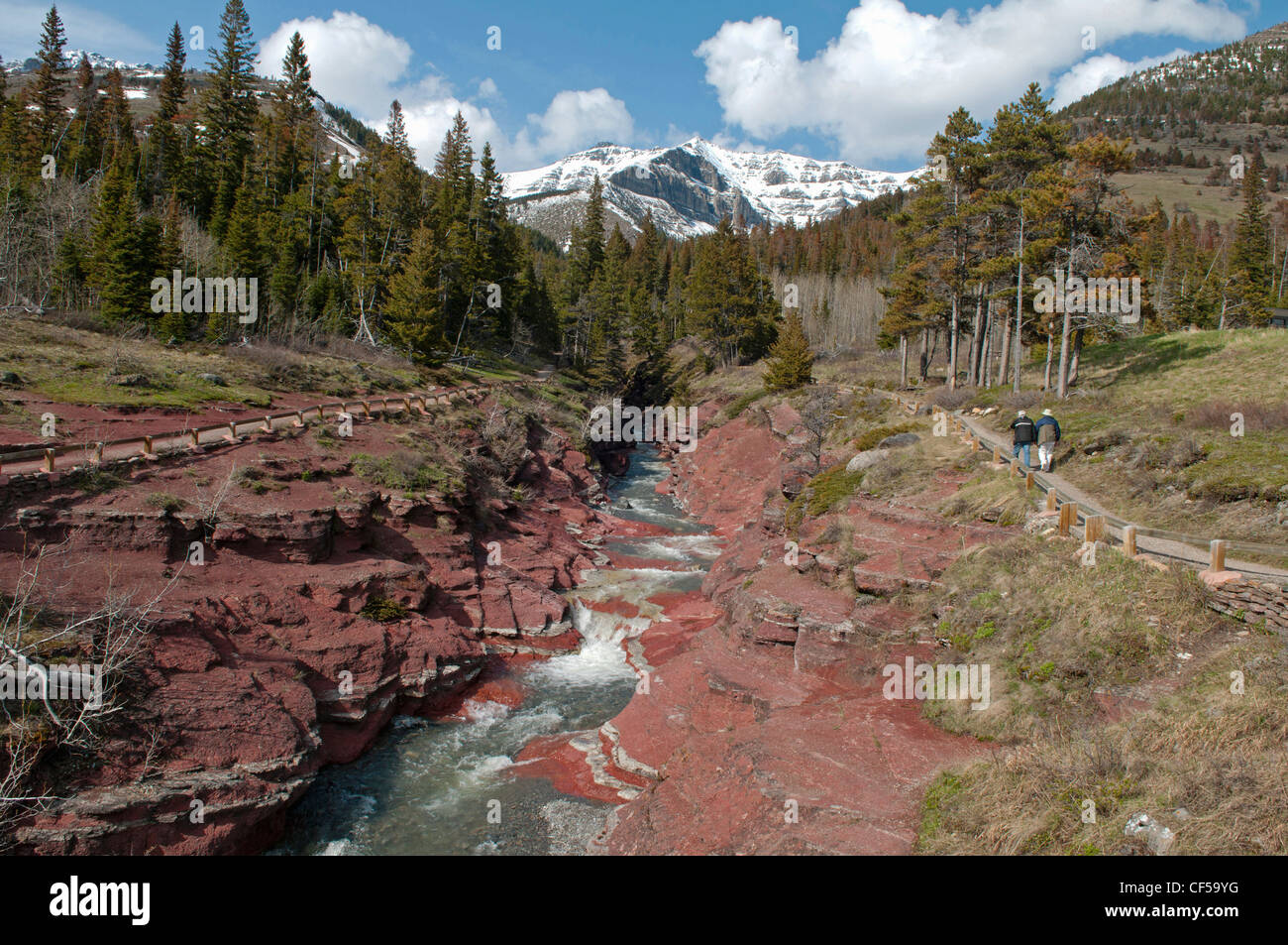 Red rock canyon waterton lakes national park rocky mountains hi-res ...
