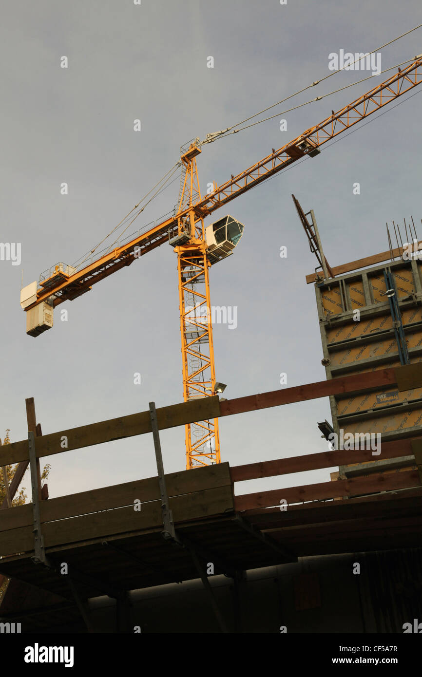 Germany, Berlin, View of crane on construction site Stock Photo - Alamy