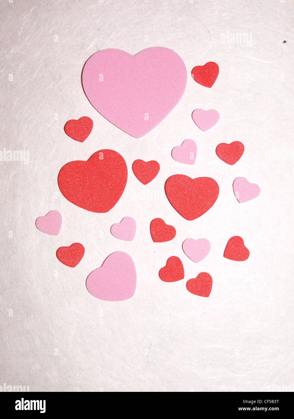 Red and pink heart shapes Stock Photo - Alamy