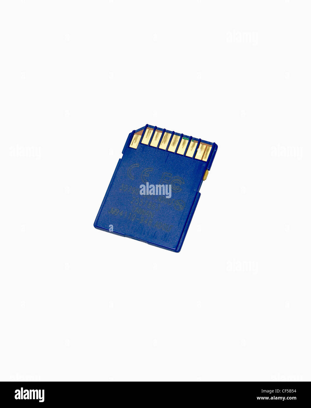 Memory card on white background Stock Photo - Alamy