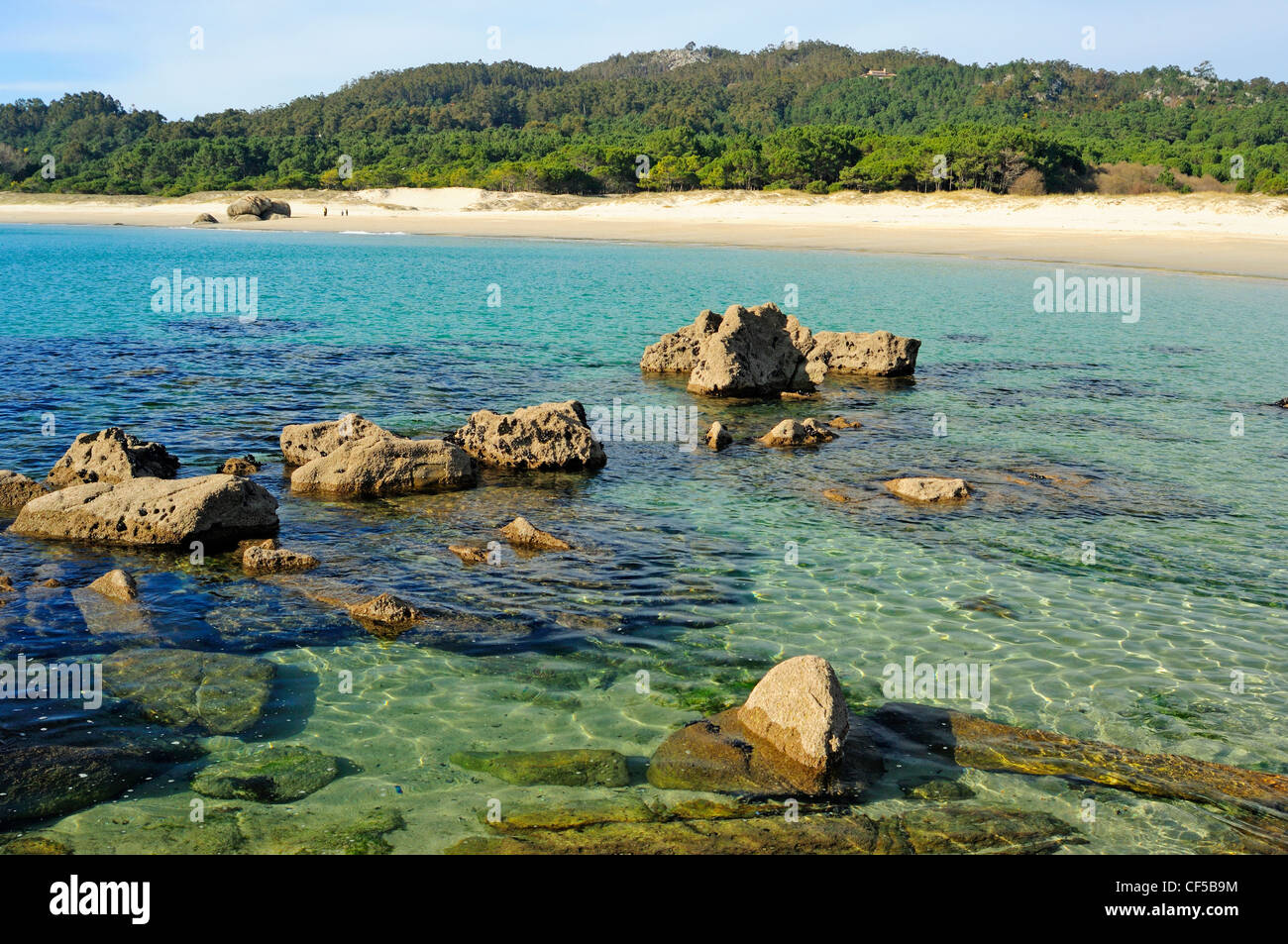 Nerga Beach. Cangas do Morrazo, Pontevedra, Galicia, Spain Stock Photo ...
