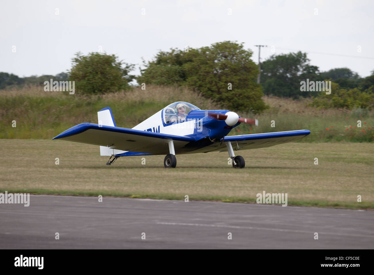 Colibri MB2 G-BUDW on the runway at Breighton Airfield after landing ...